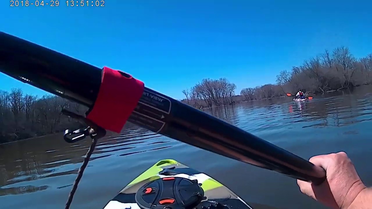 Kayak, Fox River, Illinois, Elgin Voyager Park, catching catfish - YouTube