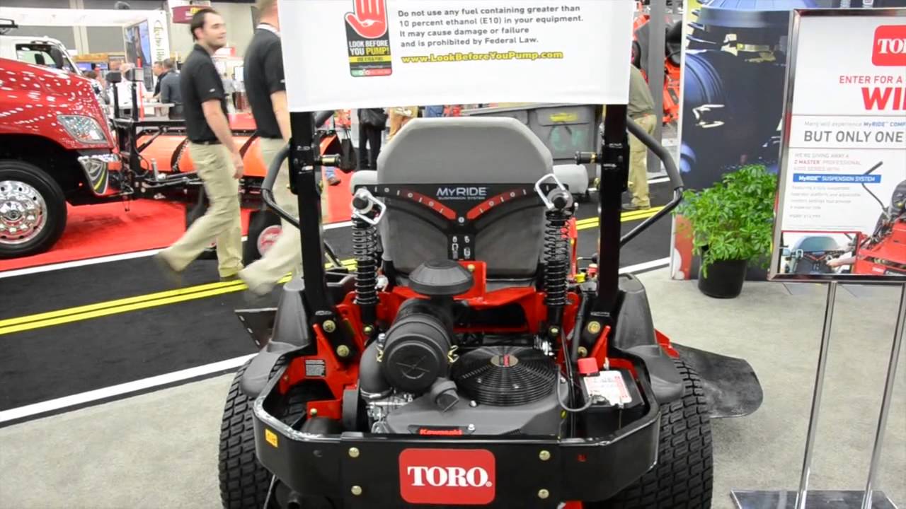 Toro highlights Z Master with MyRIDE Suspension at GIE+EXPO - YouTube