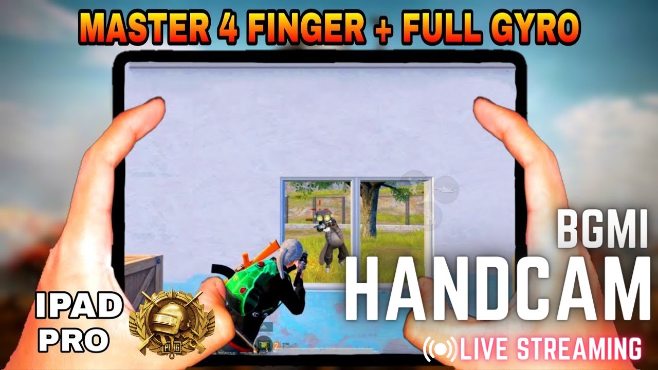 Handcam Gameplay bgmi live stream ipad view - YouTube