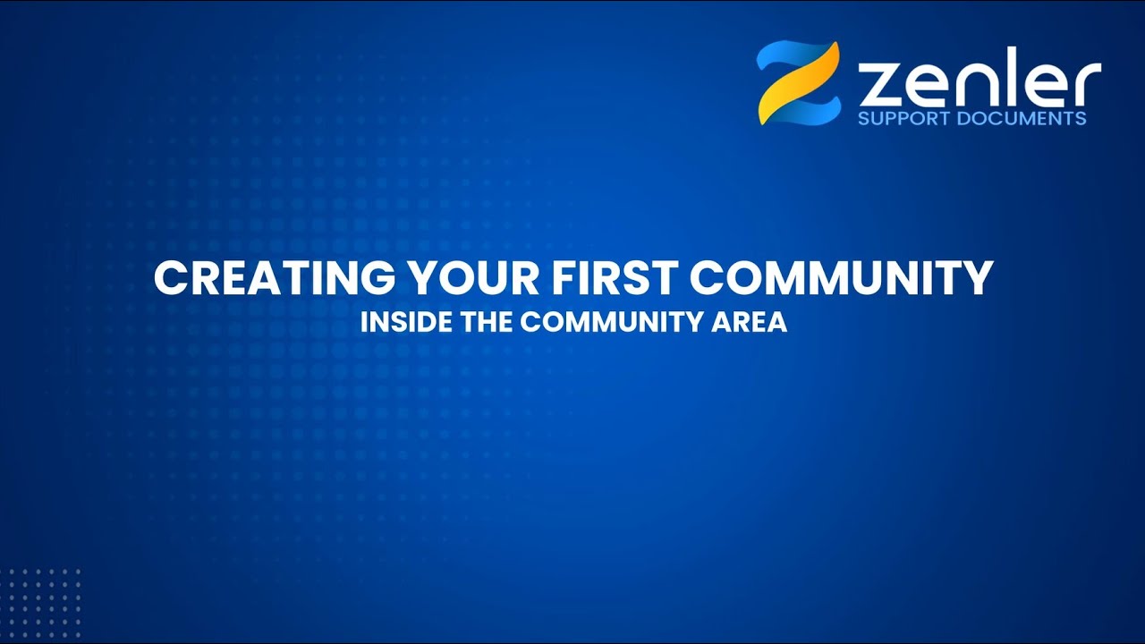 👉 Communities - Creating Your First Community - YouTube
