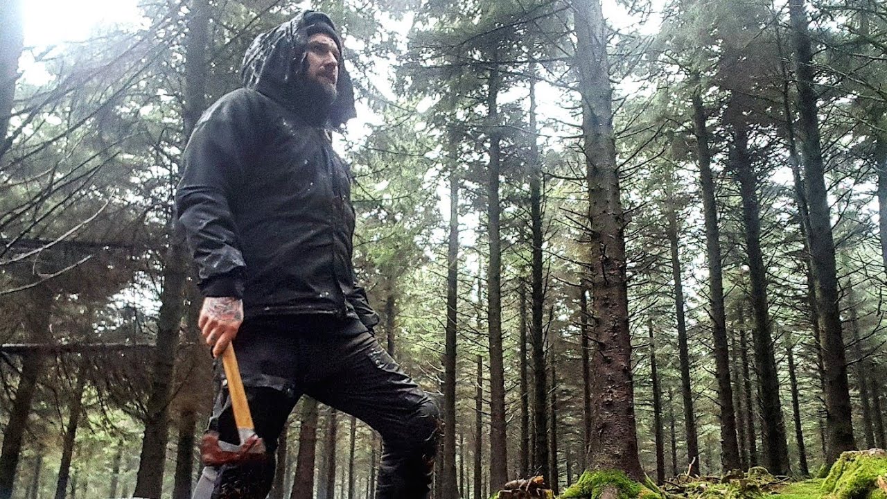 Batoning direct on the tree. - YouTube