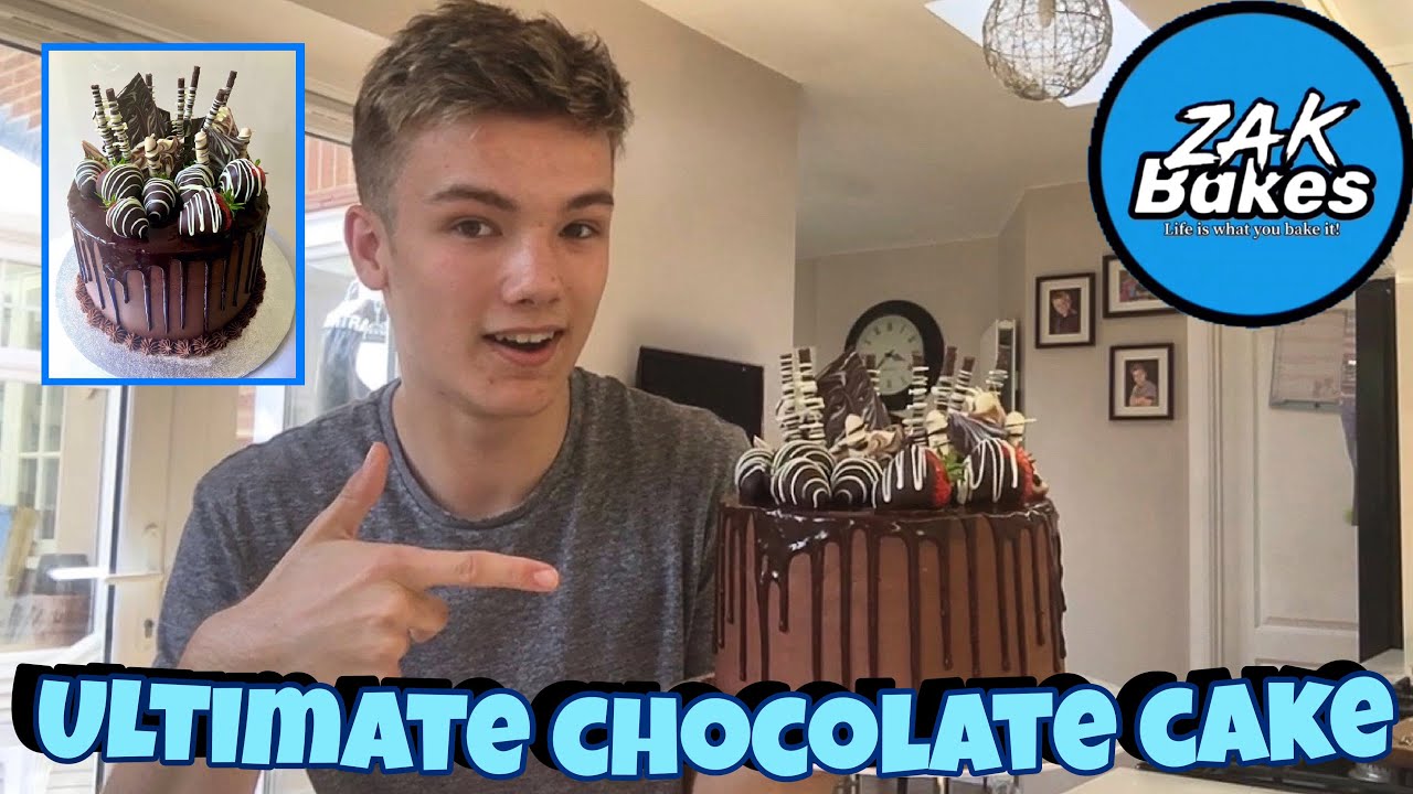 How to make a ULTIMATE CHOCOLATE CAKE | How I decorate my cakes | Zak ...