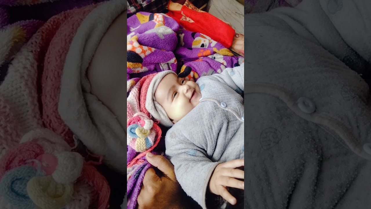 baby laughing | dad and baby | baby tingling #babyfunny #babygirl # ...