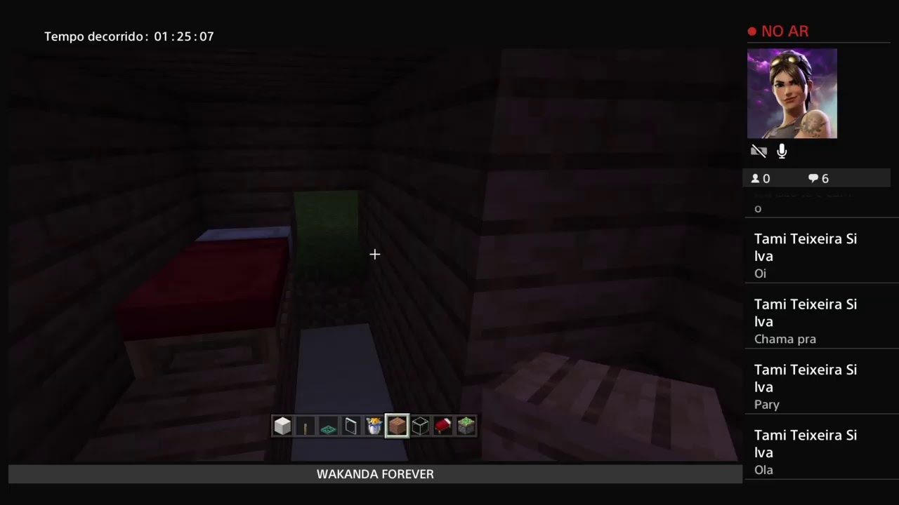 Live de mine zerando o minecraft - YouTube