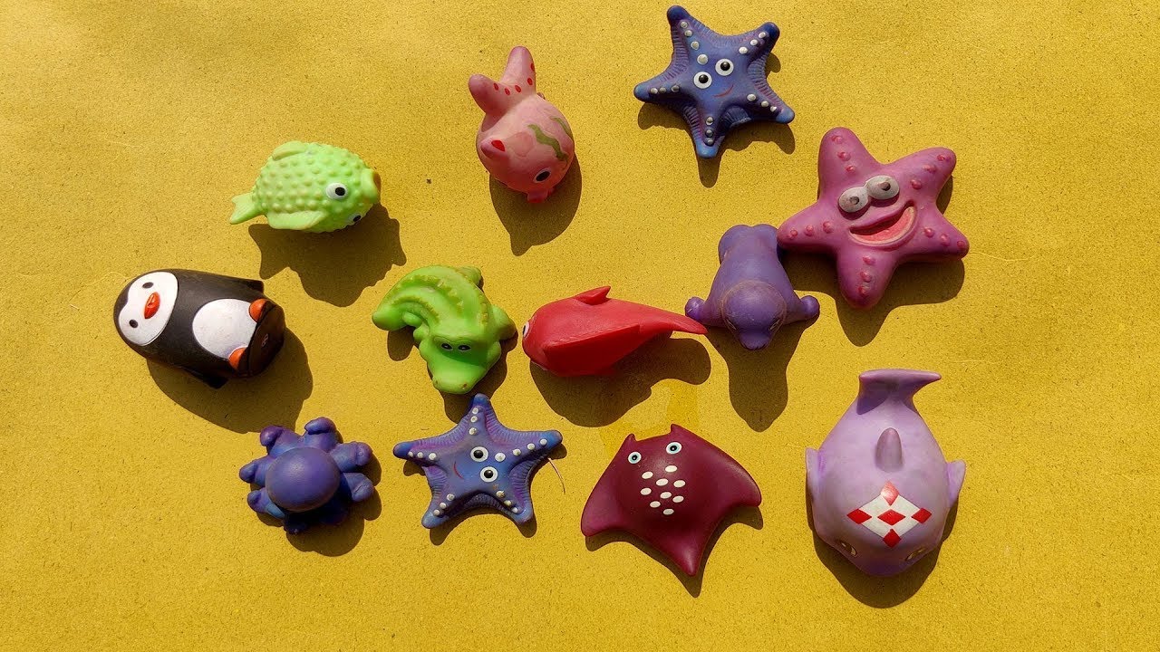 Learn Sea Animal Names Educational | Sea Animal Toys for Kids with Fun ...
