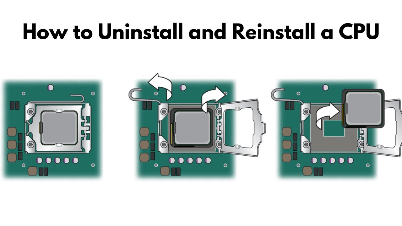 How to uninstall and reinstall a cpu - YouTube