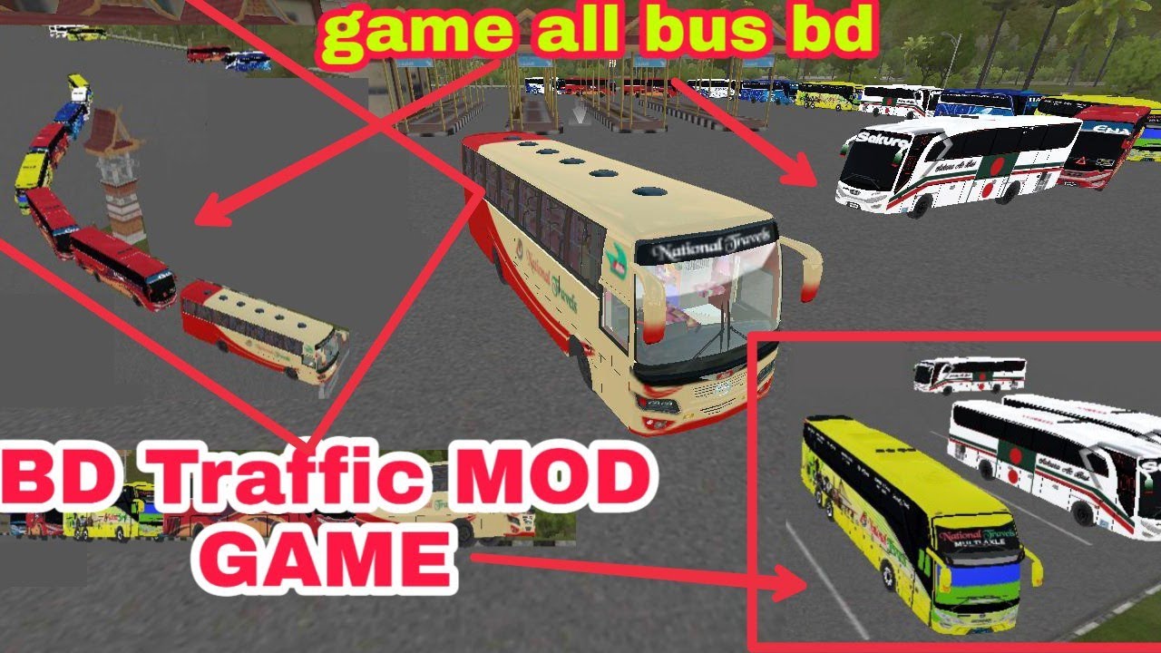 Bus Simulator BD Traffic Mod Link Game all Bus Bd - YouTube