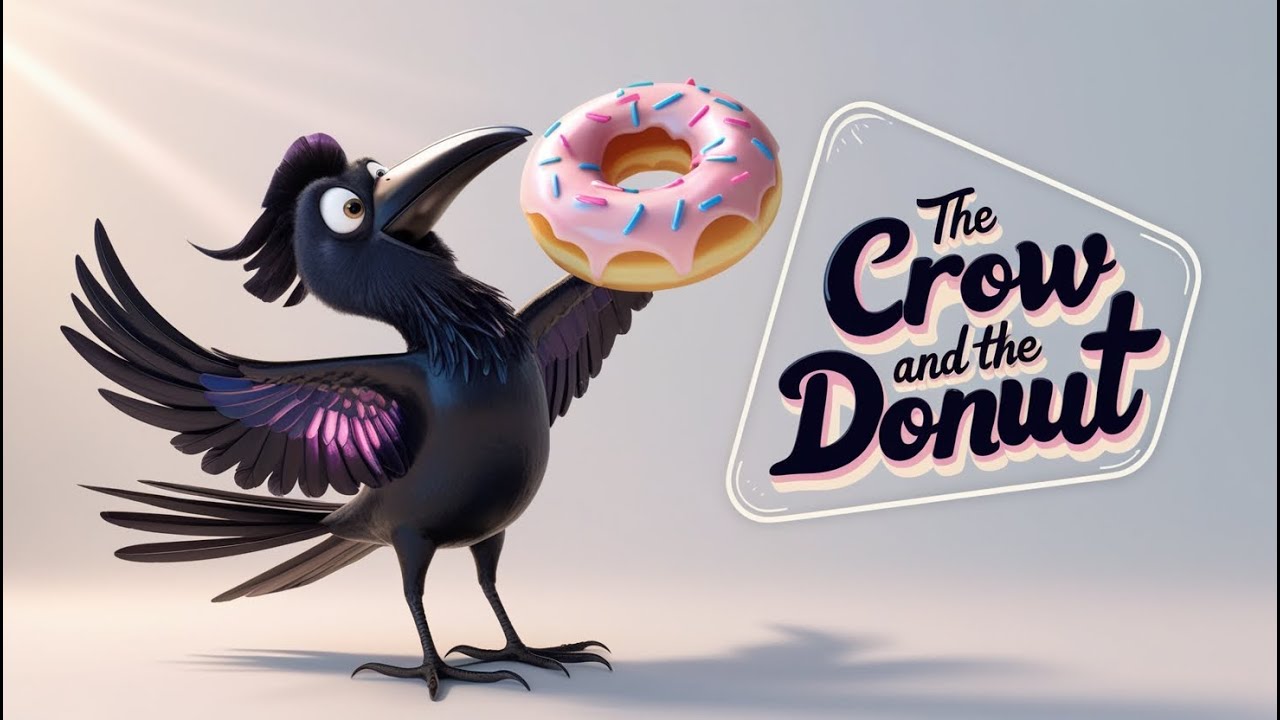 The Crow and the Donut Story in English - Animated World - YouTube
