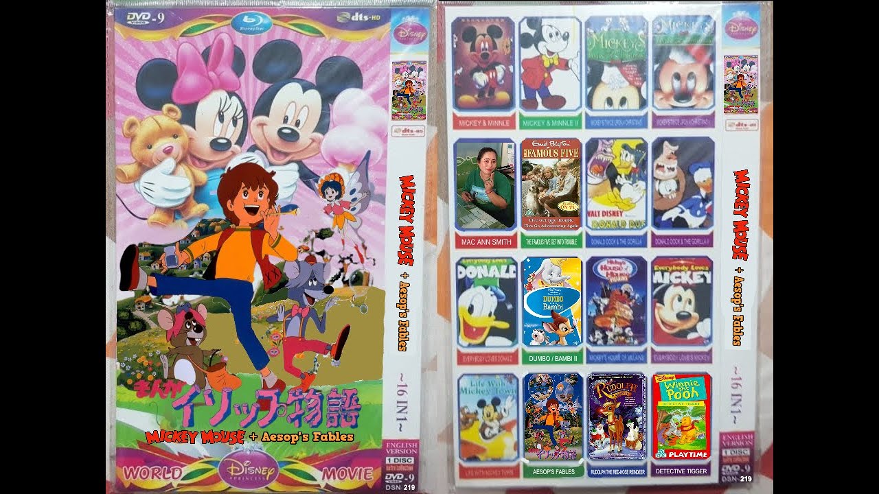 Mickey Mouse + Aesop's Fables : Movie Collection DVD Menu Walkthrough ...