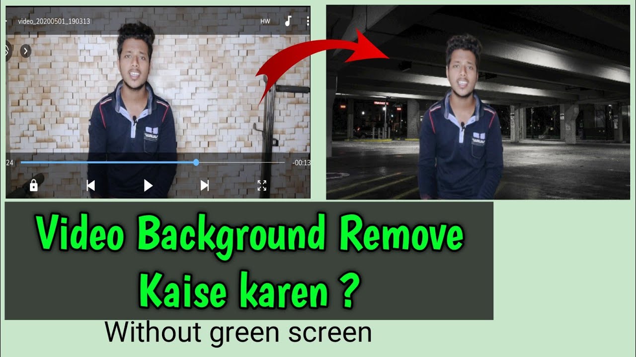 How to Remove video Background without green screen ☝☝!! Only one Click ...
