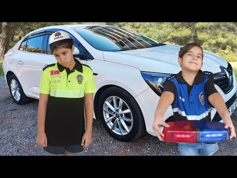 Melisa'nın polis arabası lambası kırıldı | polis | polis arabası | arabalar