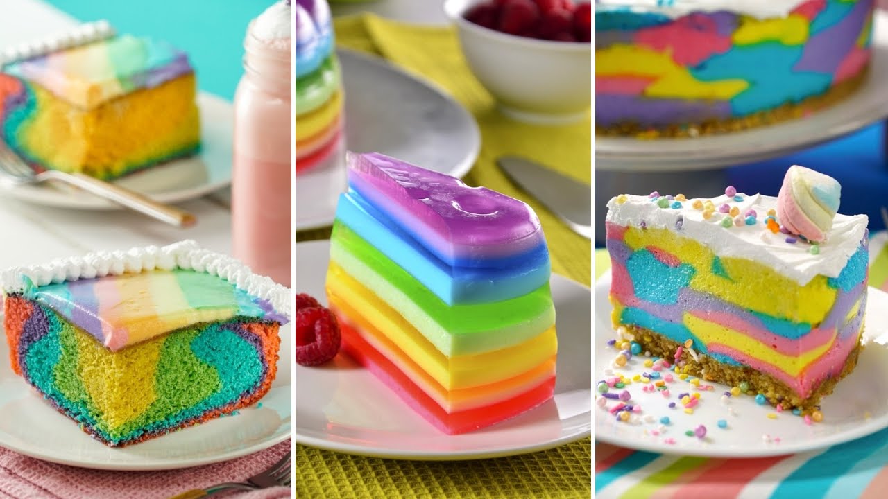 Postres Arcoiris | Postres de Colores - YouTube