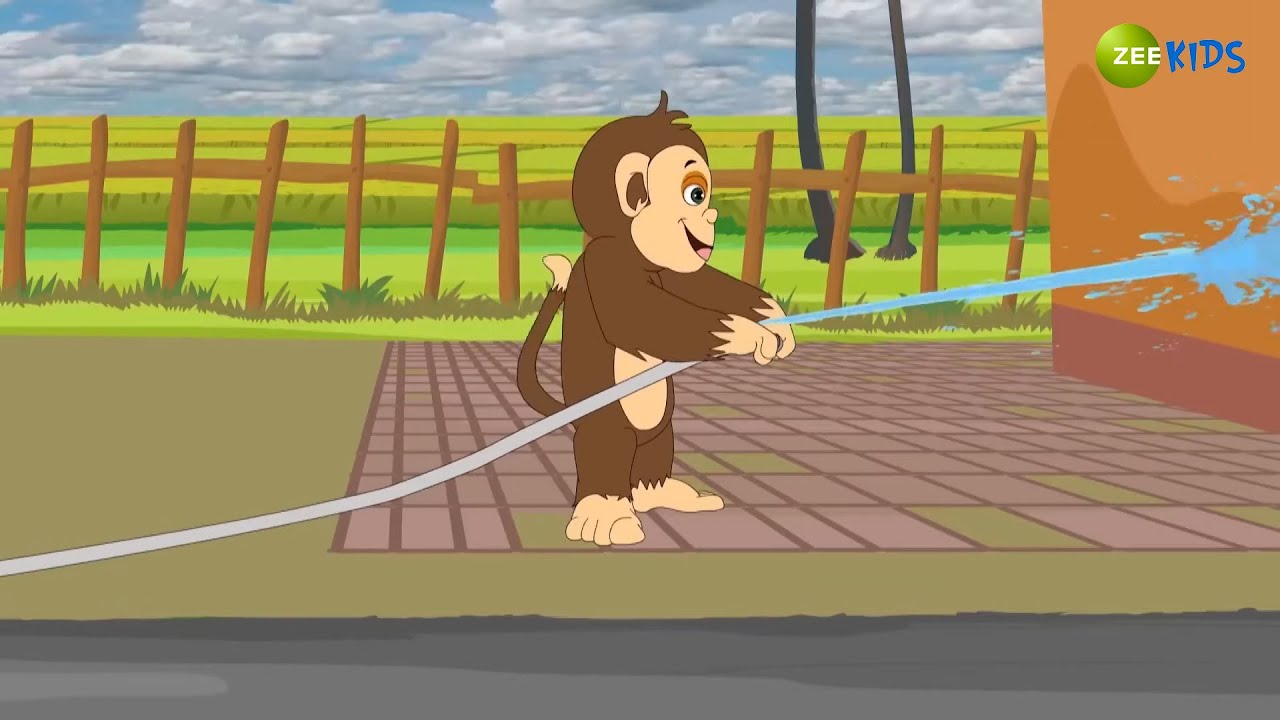 Bacchu Bicchu's Pet Monkey Water The Plant | Bantul The Great | Bangla ...