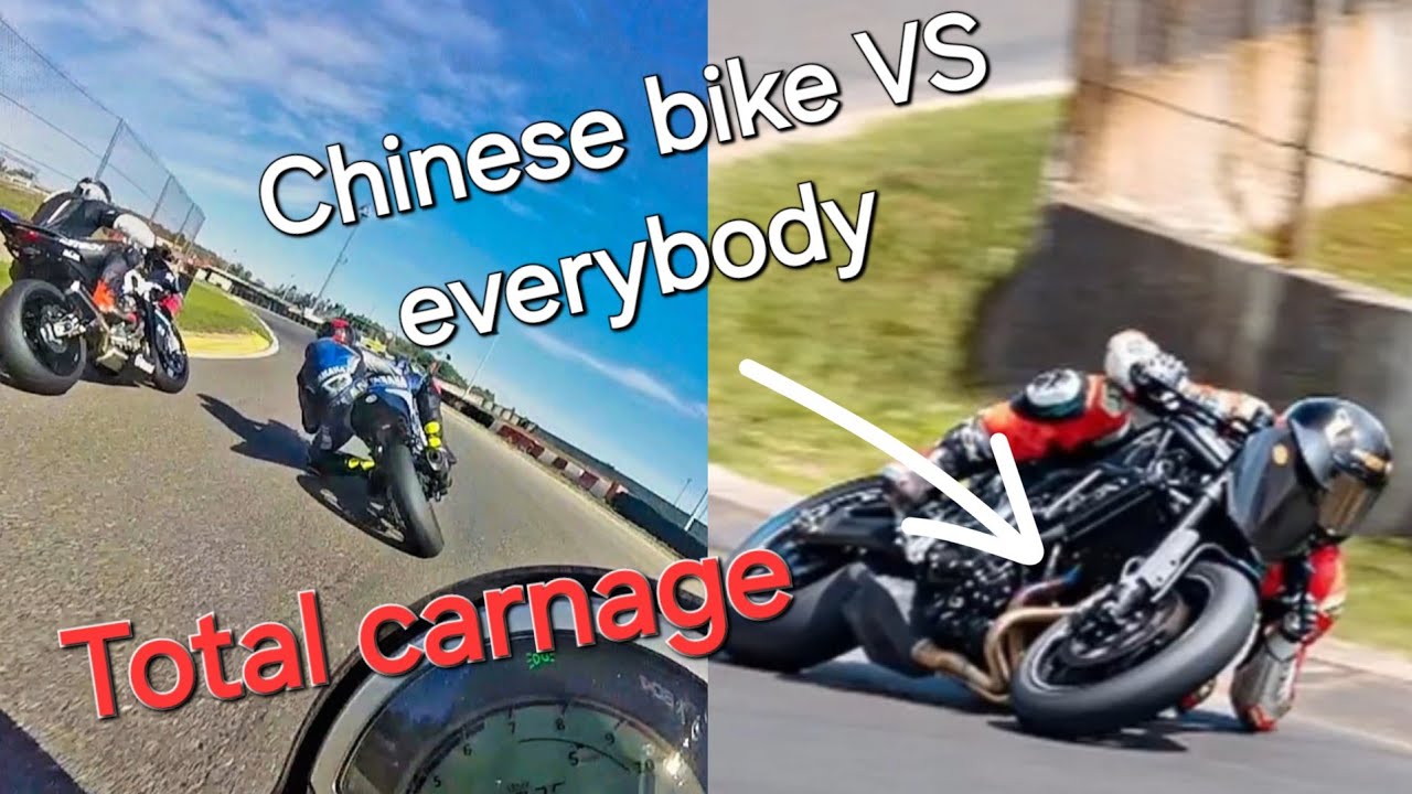 Chinese bike VS 600/1000cc on TRACK - YouTube