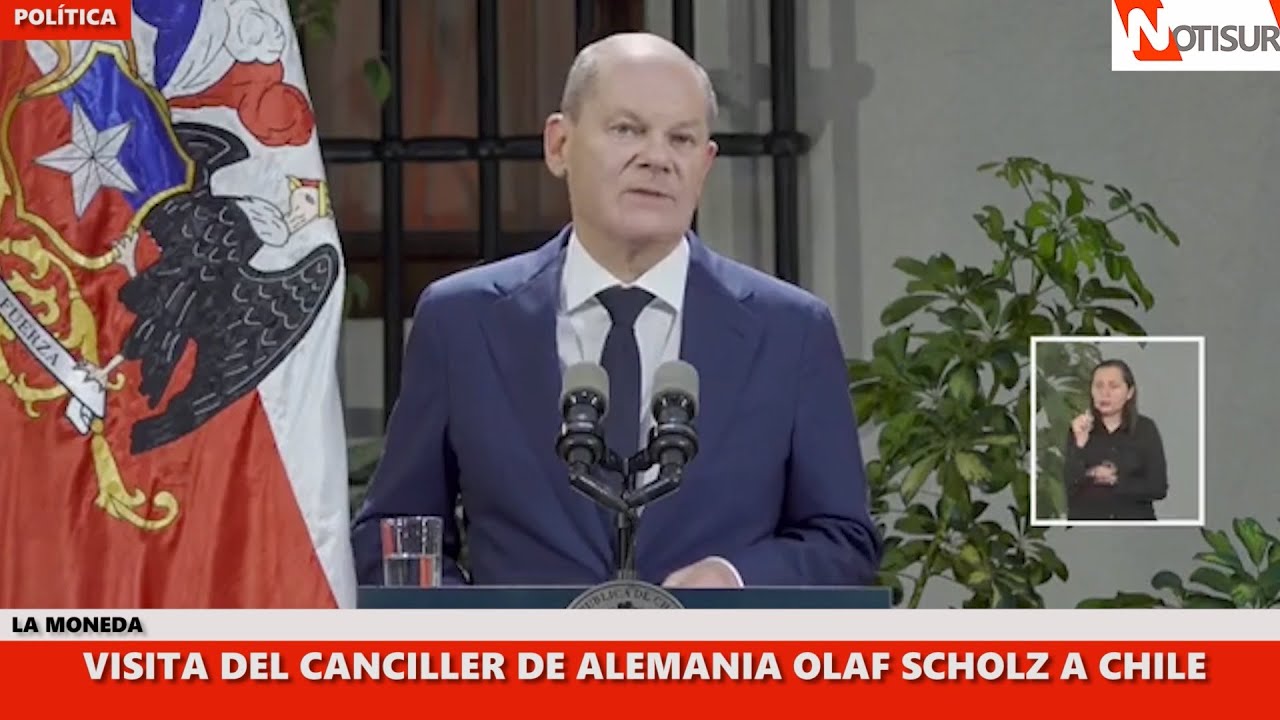 Visita del Canciller de Alemania Olaf Scholz a Chile - YouTube