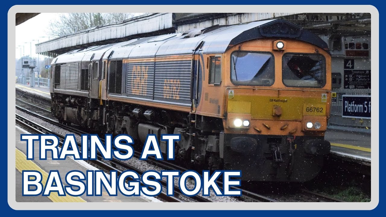 TRAINS at BASINGSTOKE railway station - YouTube