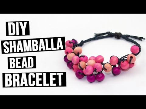 DIY Handmade Shamballa Bead Bracelet - YouTube