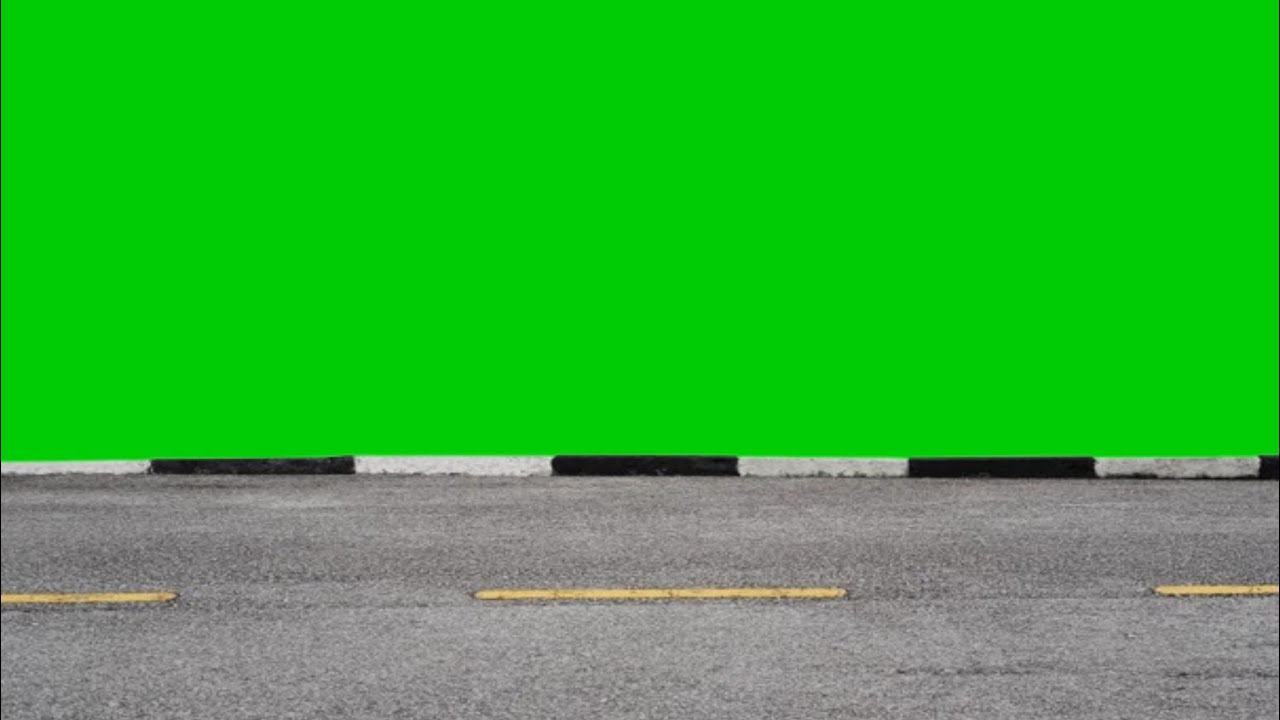 Empty Road Side Loops Animation Green Screen background effect HD ...
