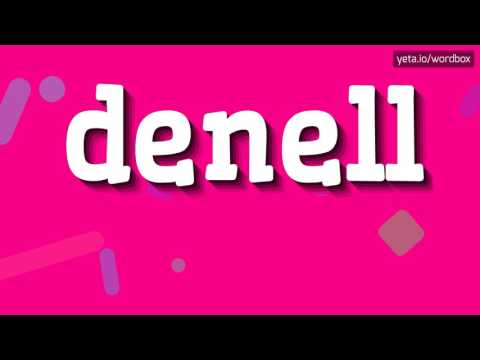 HOW TO SAY DENELL? #denell - YouTube