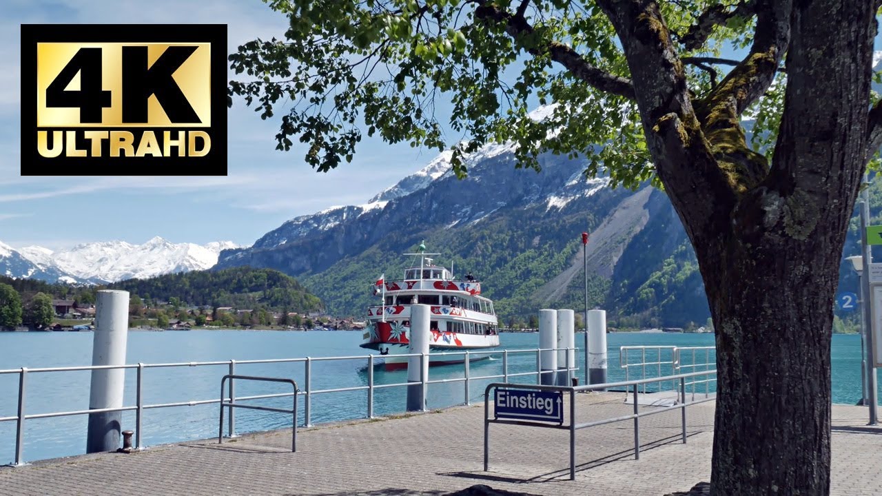 Amazing Lake Brienz Switzerland Boat Cruise from Brienz to Interlaken 4K UHD - YouTube