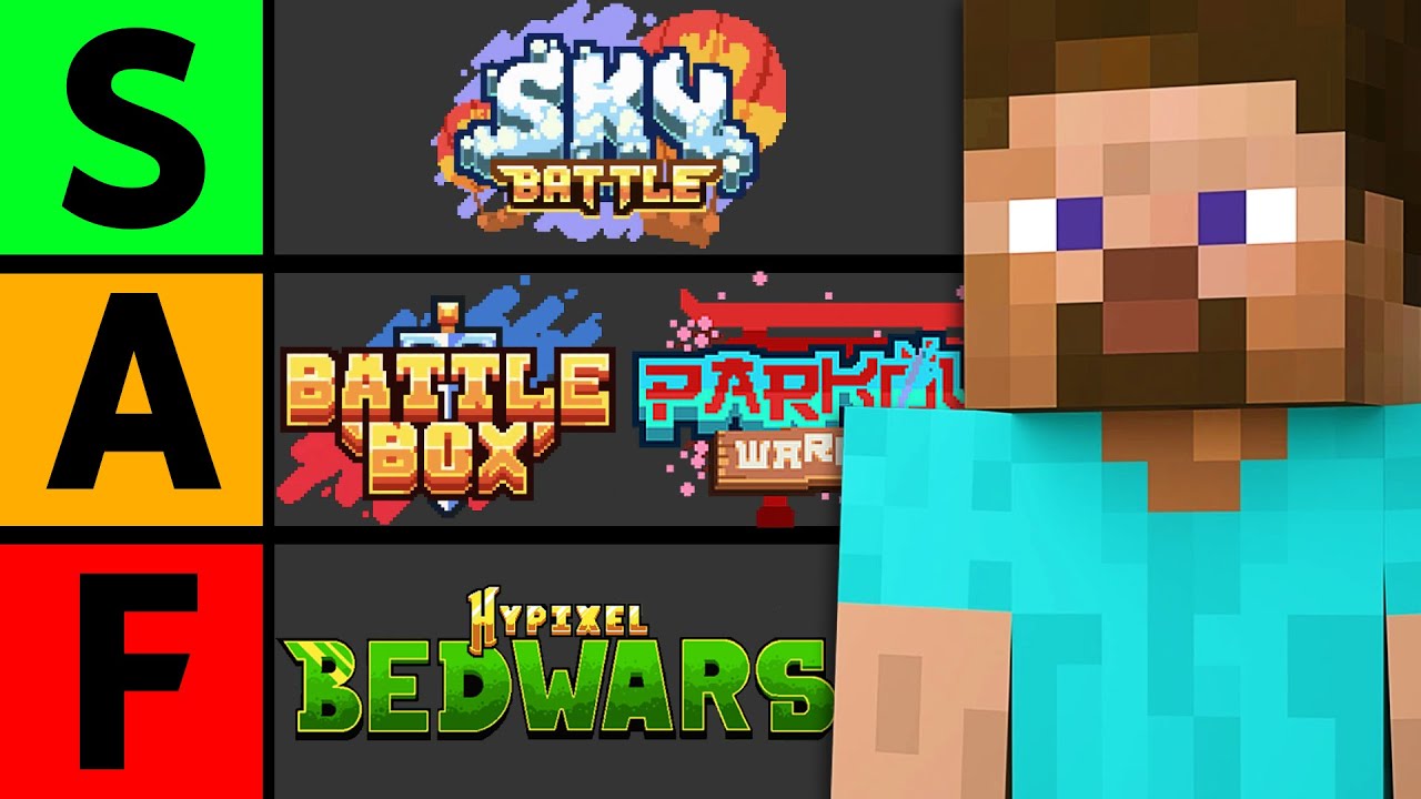 I Played and Ranked Every Minecraft Minigame - YouTube