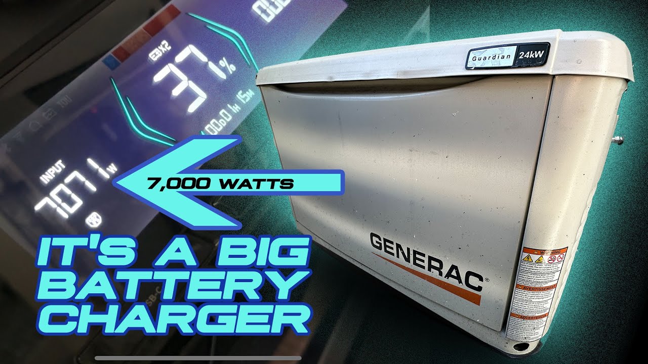 Using the Generac Generator as a BIG Battery Charger For Ecoflow Delta ...
