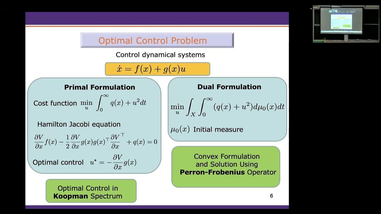 Linear Operator Theoretic Framework for Data-Driven Optimal Control: - YouTube