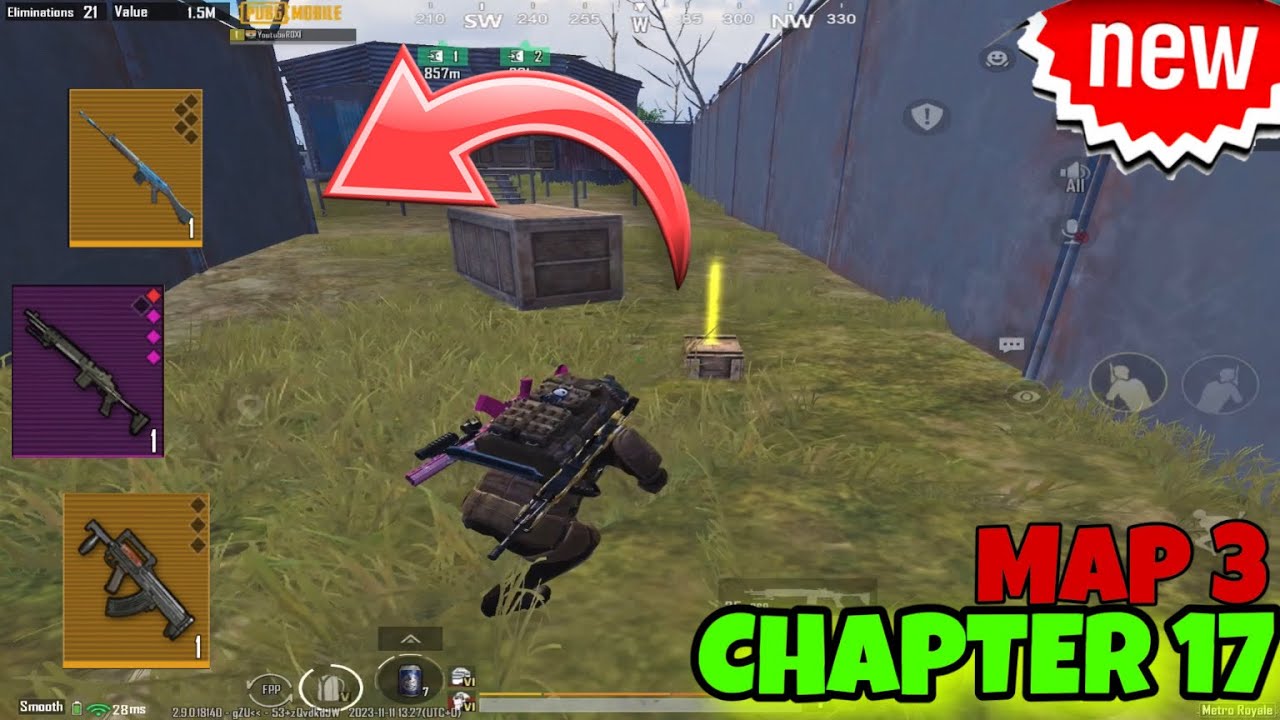 Metro Royale Map 3 Legend Loot And Yellow Crate 🔥 / PUBG METRO ROYALE ...