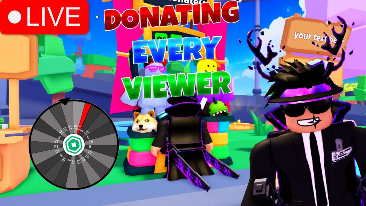 💰 10-50 ROBUX FOR EVERYONE 💸Pls Donate LIVE! - YouTube