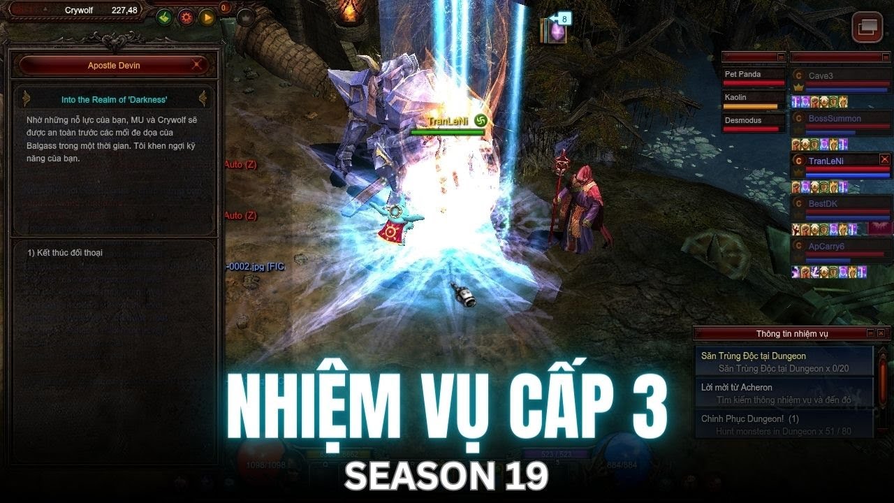 [SEASON 19] Nhiệm vụ cấp 3 | MU ONLINE SEASON 19 | MU-FICA.COM - YouTube