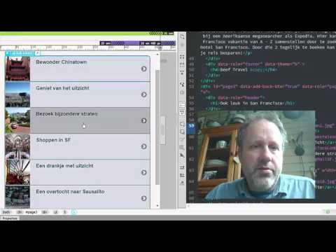 Jquery Mobile in Dreamweaver les 5 - YouTube