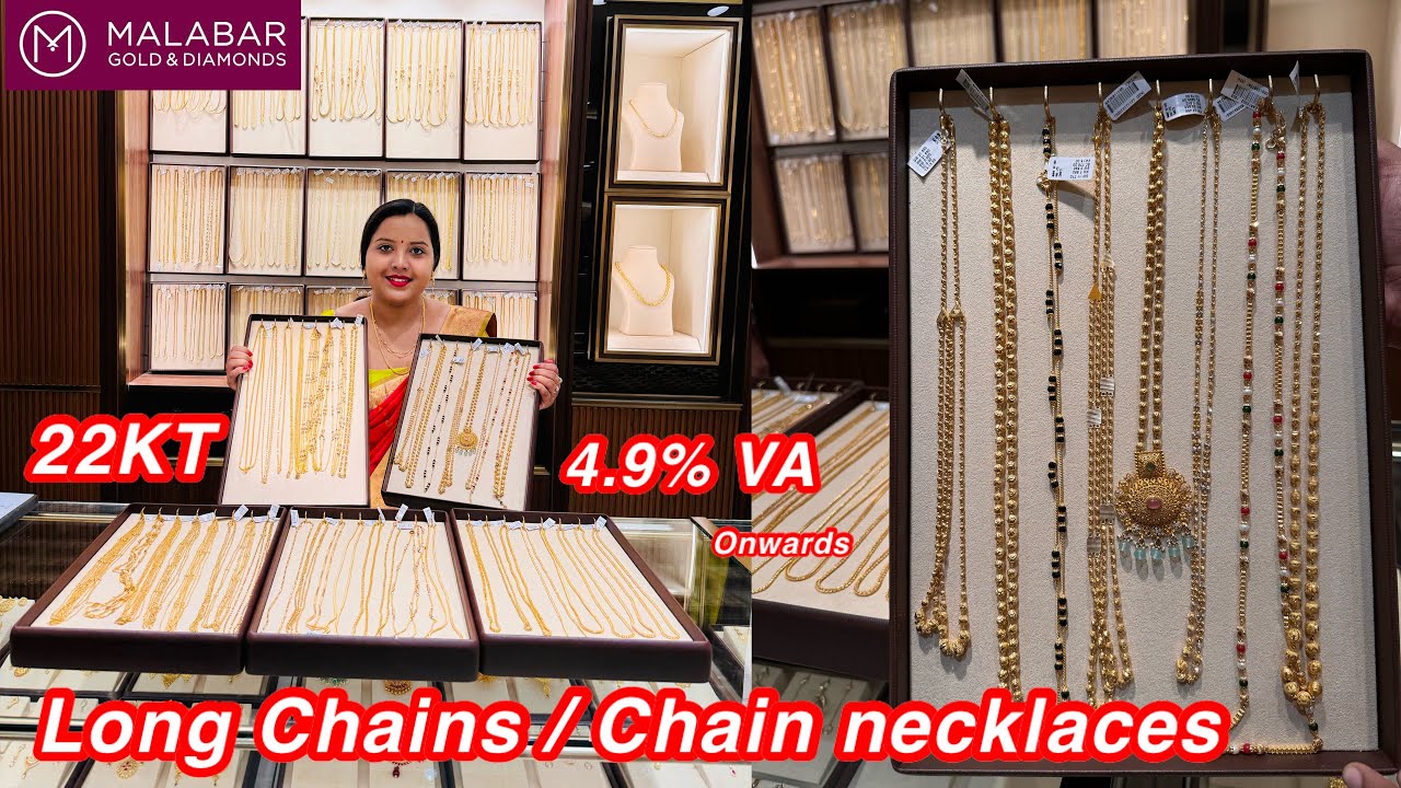 Just 4.9% onwards huge Collections of long gold chain collections/ long ...