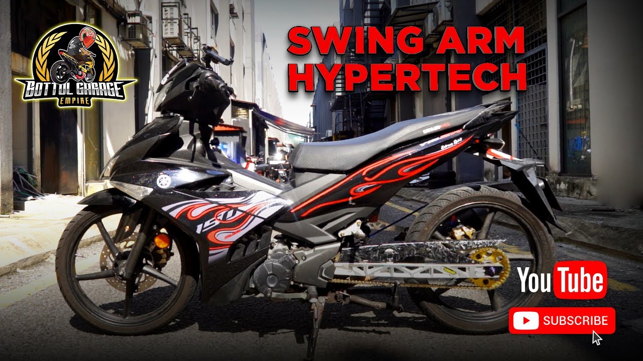 SWING ARM HYPERTECH 😍 MASUK KAT Y15 v1 MERECIK HAWAU 🔥 - YouTube