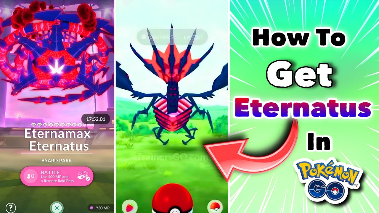 How to get eternatus in pokemon go all steps || eternamax eternatus in ...