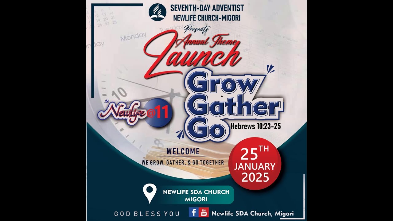 NEWLIFE@11 THEME LAUNCH SABBATH - 25/01/2024 - YouTube