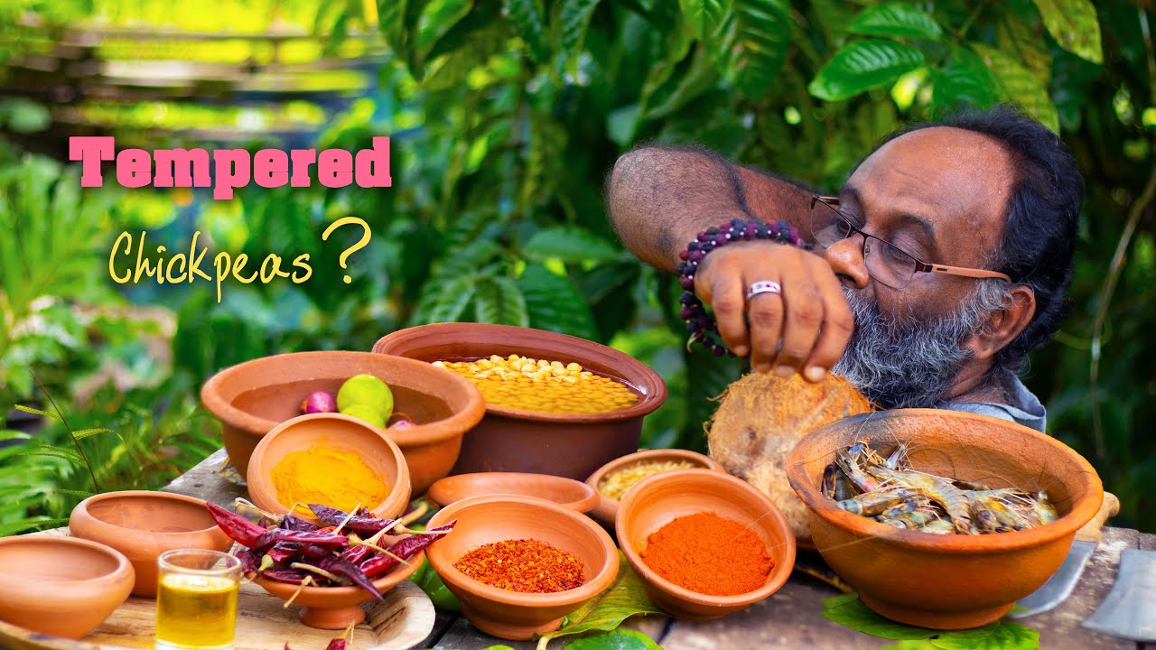Delicious tempered Chickpeas / Mixed with Prawns, Amazing taste . - YouTube