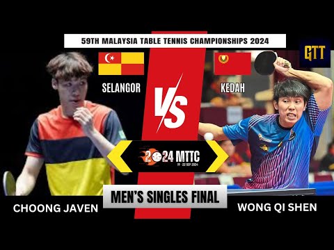 Wong Qi Shen Vs Choong Javen | Men's Singles Final - 59th Malaysia Table Tennis Championships ...