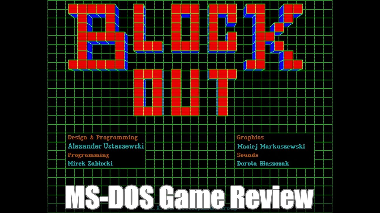 Block Out - 1989 - MS-DOS Game Review - YouTube