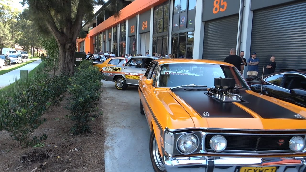 Tuner cars invade Top Notch Car Care opening ceremony - YouTube