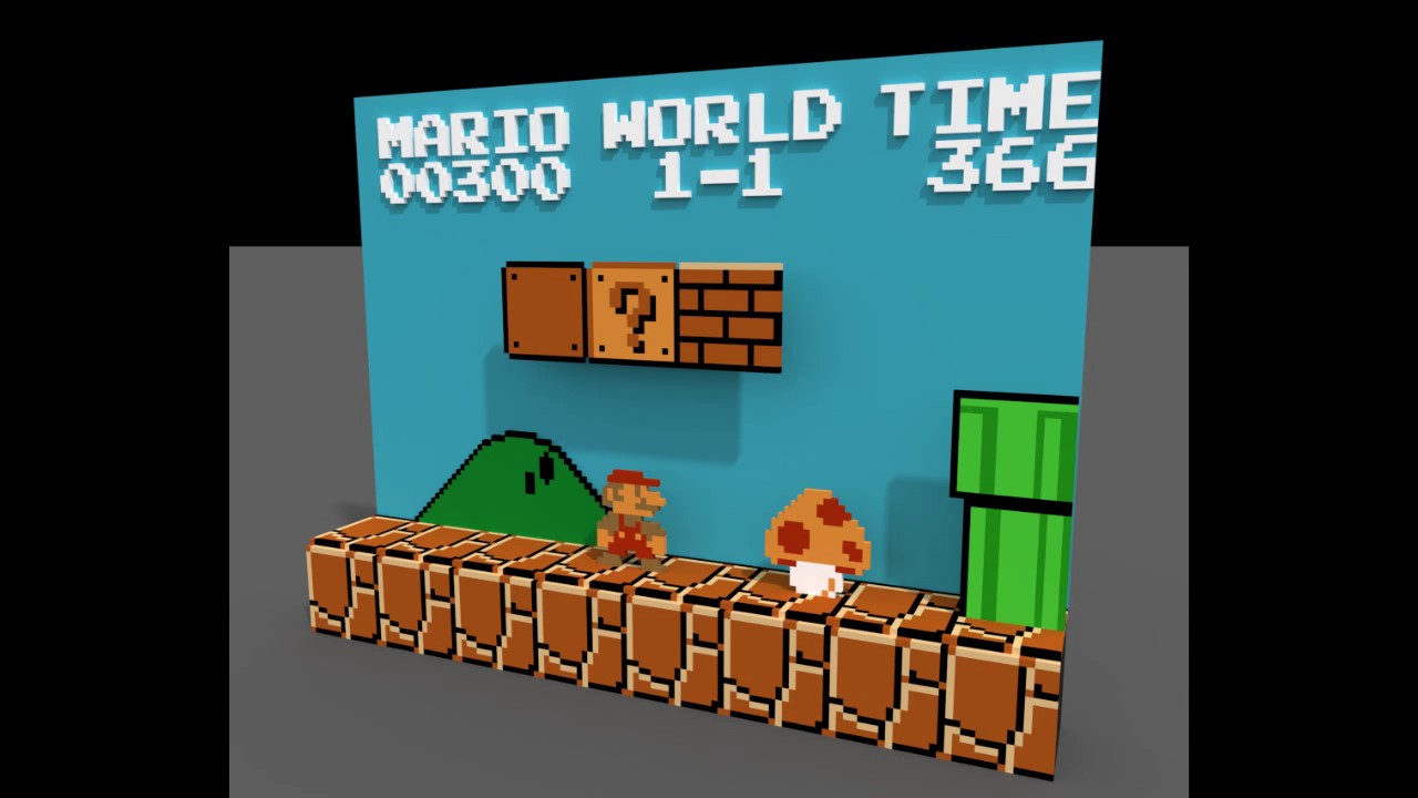 MagicaVoxel #2 | Super Mario Bros (NES) - YouTube