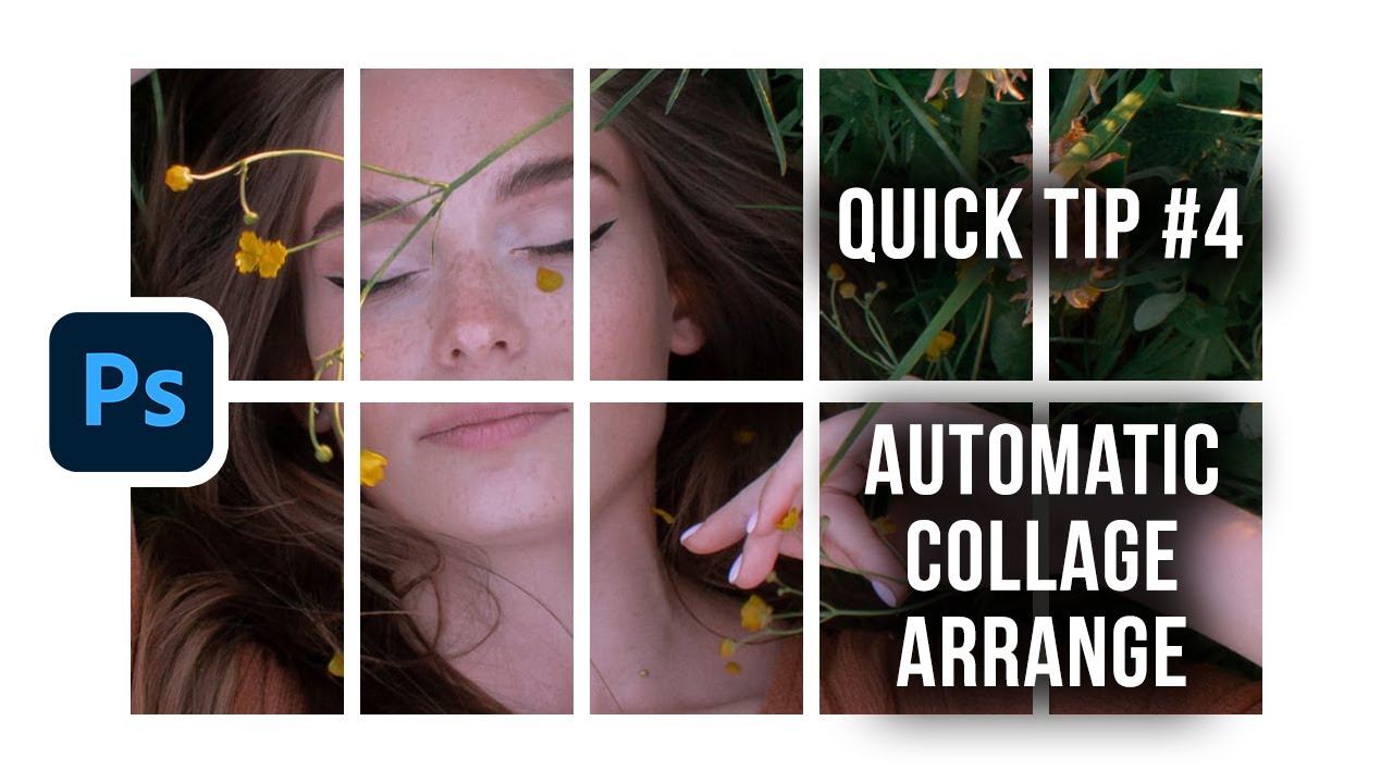 Photoshop QUICK Tip # 4: Automatic Collage Arrange - Tutorial - YouTube