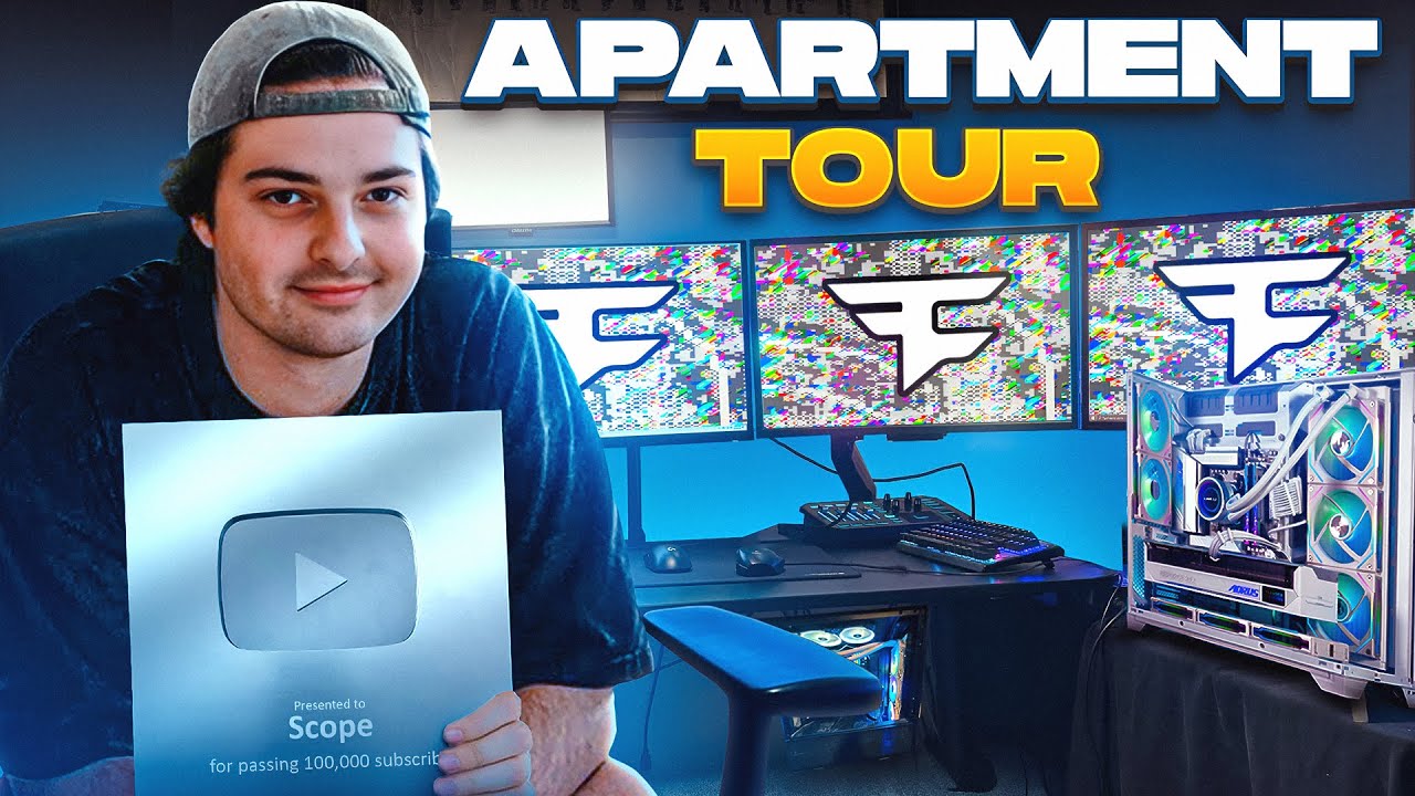 MY NEW 2025 GAMING SETUP + APARTMENT TOUR!! - YouTube