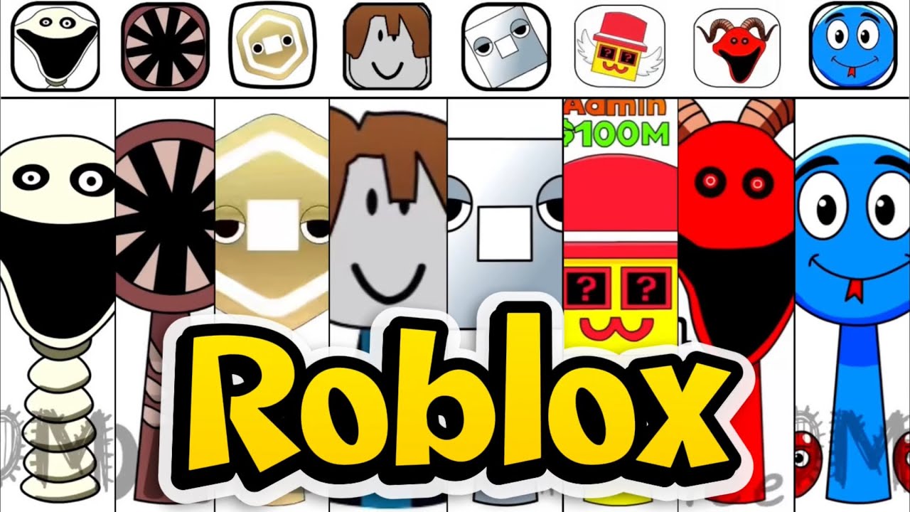 Sprunki OC: Hungry Worm, Robux, Figure, Bacon,Roblox,Lucky Block,Hungry ...