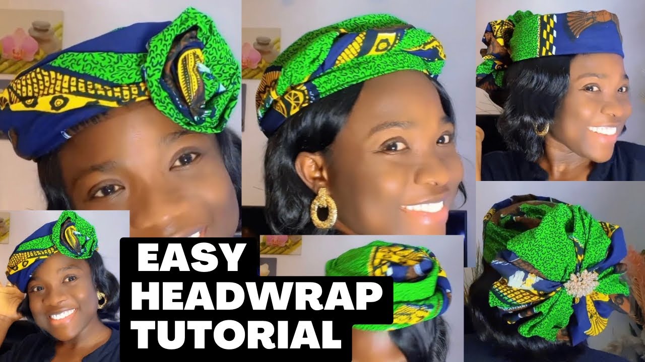 How To Tie Easy Ankara Zara Cap On Your Own / Tutorial / Turban / Ankara Headwrap Styles - YouTube