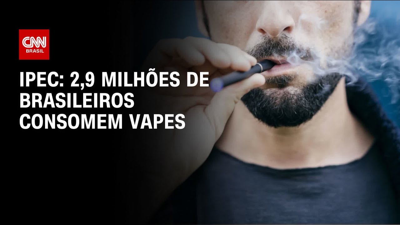 Ipec: 2,9 milhões de brasileiros consomem vapes | CNN PRIME TIME - YouTube