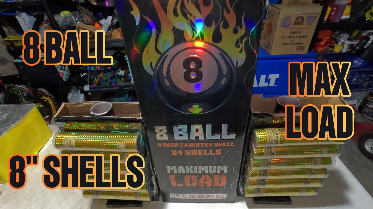 8 BALL 8" CANISTER SHELLS #fireworks #pyro #pyroaddicts ...