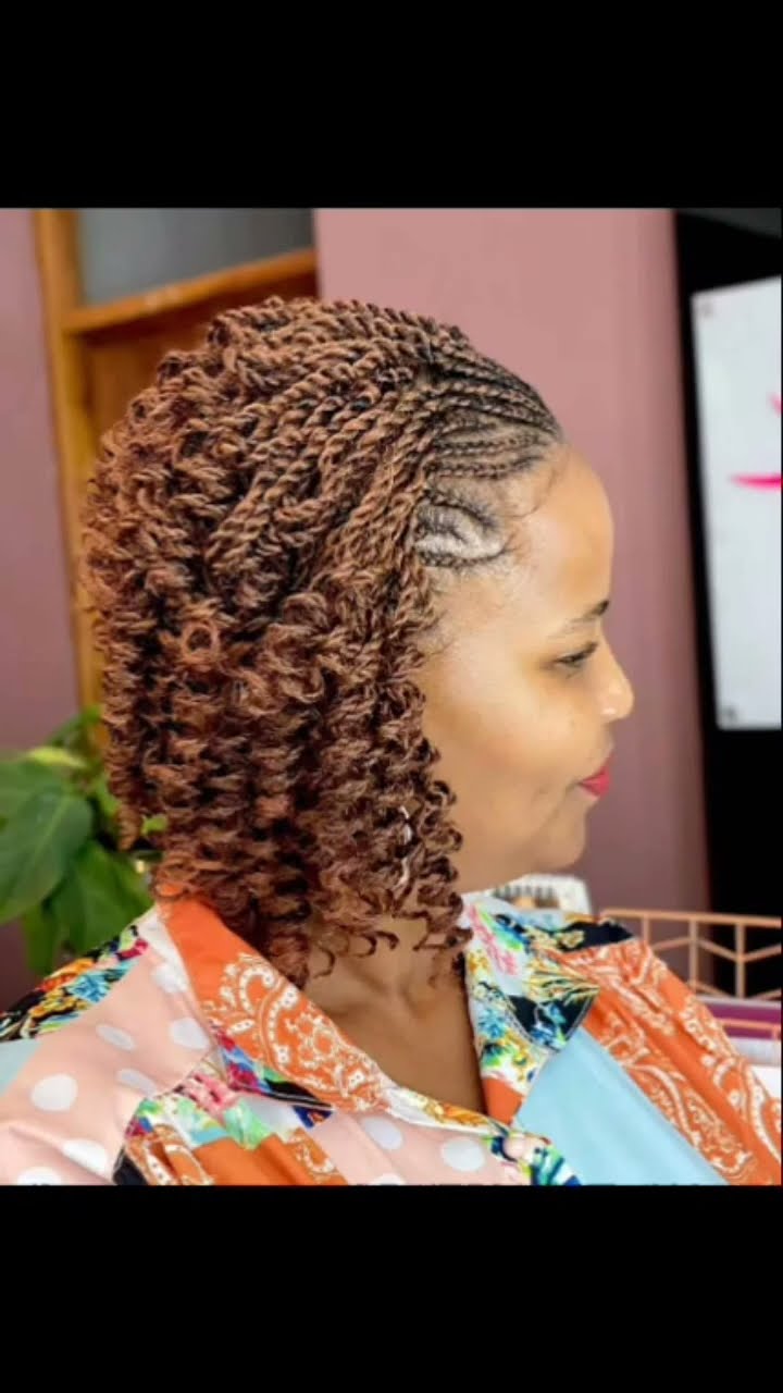 Beautiful Short Weaving Braids - YouTube