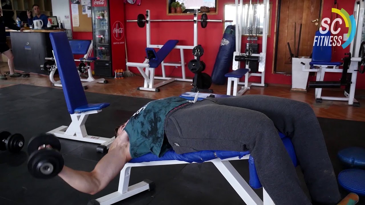 #4 – Ejercicio apertura declinada con mancuernas - YouTube