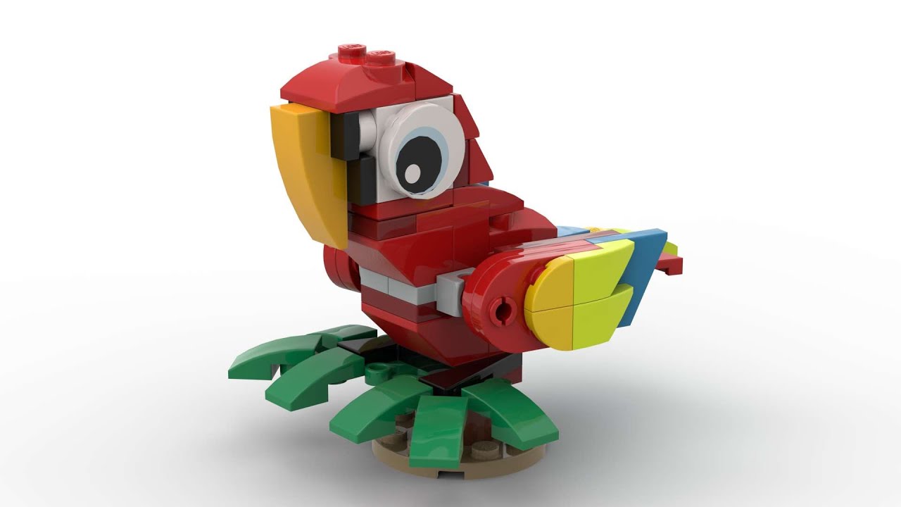 Lego 30581 Tropical Parrot Speed Build Studio Bricklink LDD by PLegoBB ...