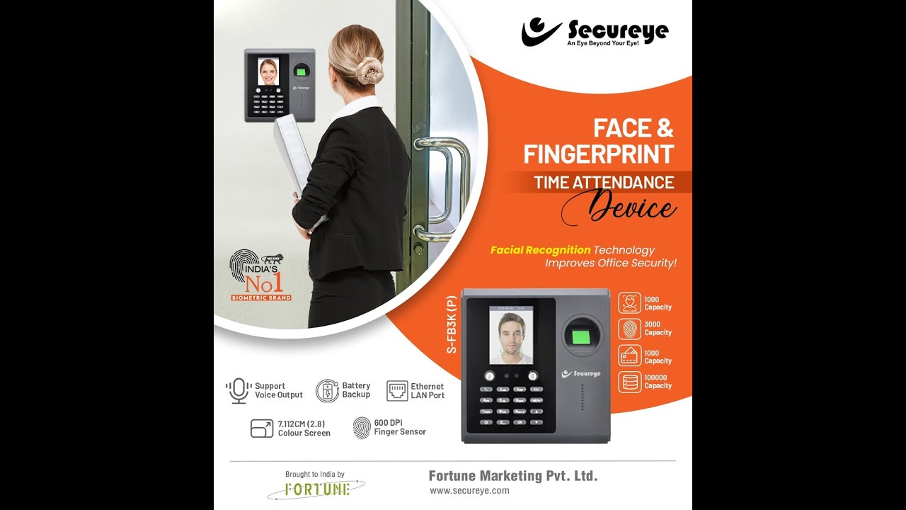 Secureye Biometric S-FB3K (P) New Device Enrollment Video - YouTube